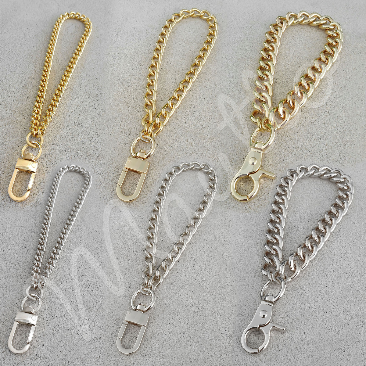 Luxury Chain Wrist Strap - Choose Chain Size and Clip Style – Mautto