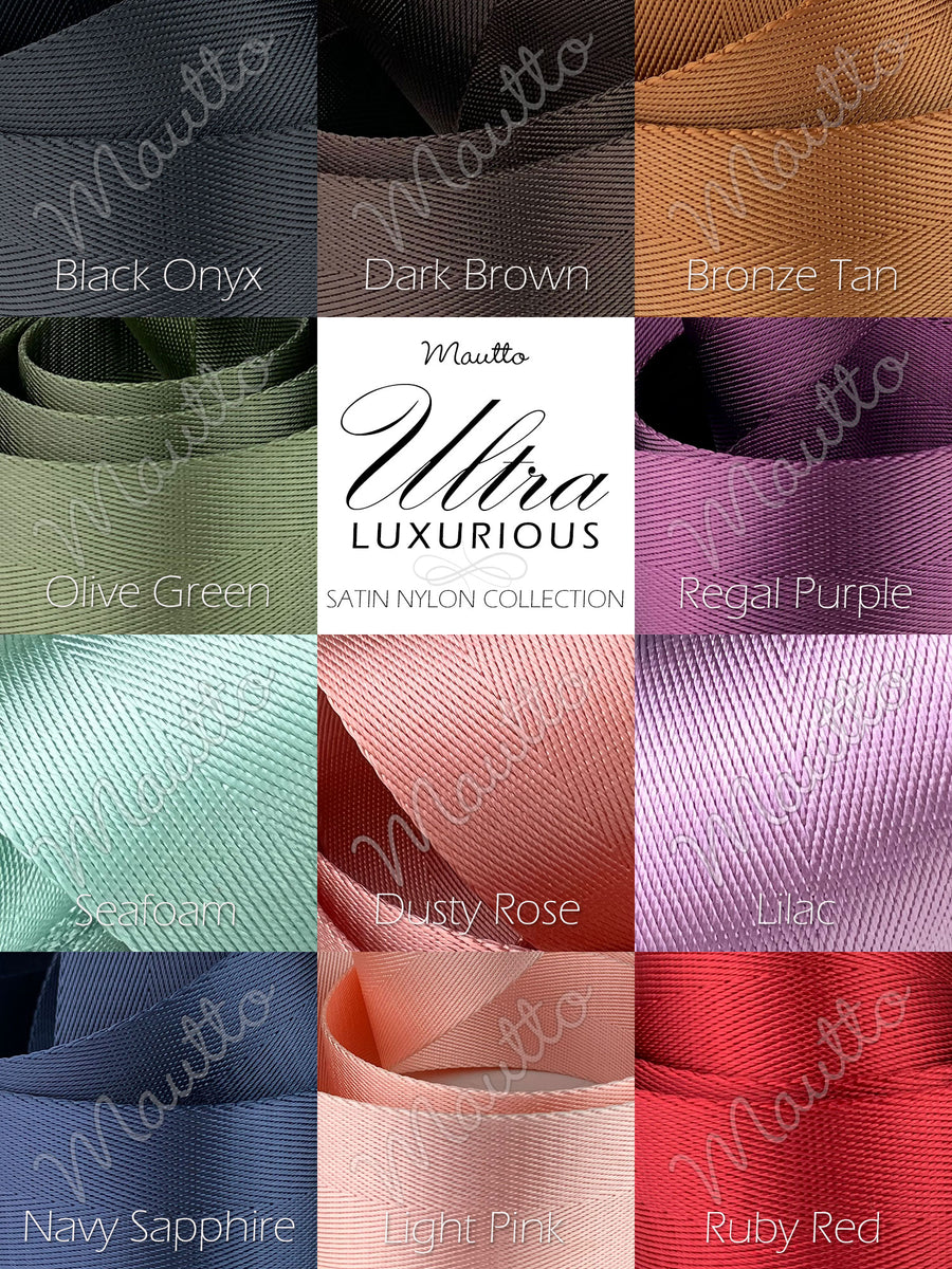 Mautto Sample Swatches for Nylon and Cotton Canvas Straps